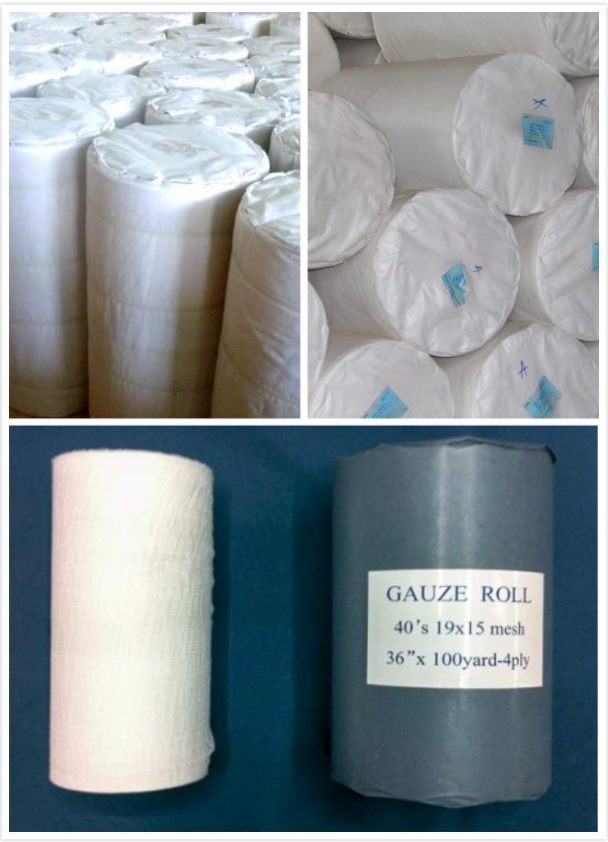 Hospital Medical Gauze Rolls , Bleached Gauze Jumbo Roll Eco Friendly
