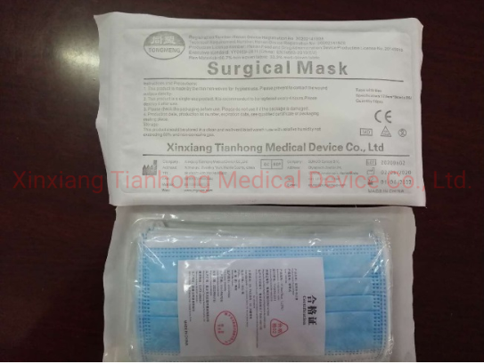 Surgical Face Mask Tie on With CE/FDA/ITS/ISO/ASTM/EN14683 Approval ...