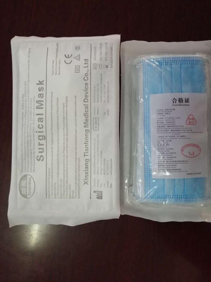 Disposable 3 Ply Bfe98 FDA Certified Medical Face Mask