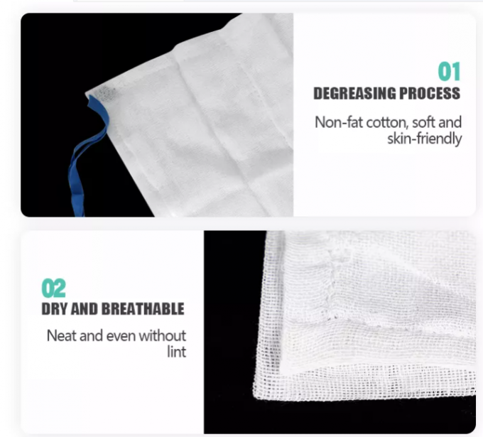 Sterile Gauze Swab 24*20 30*30 4PLY Laparotomy Sponge 100% Cotton